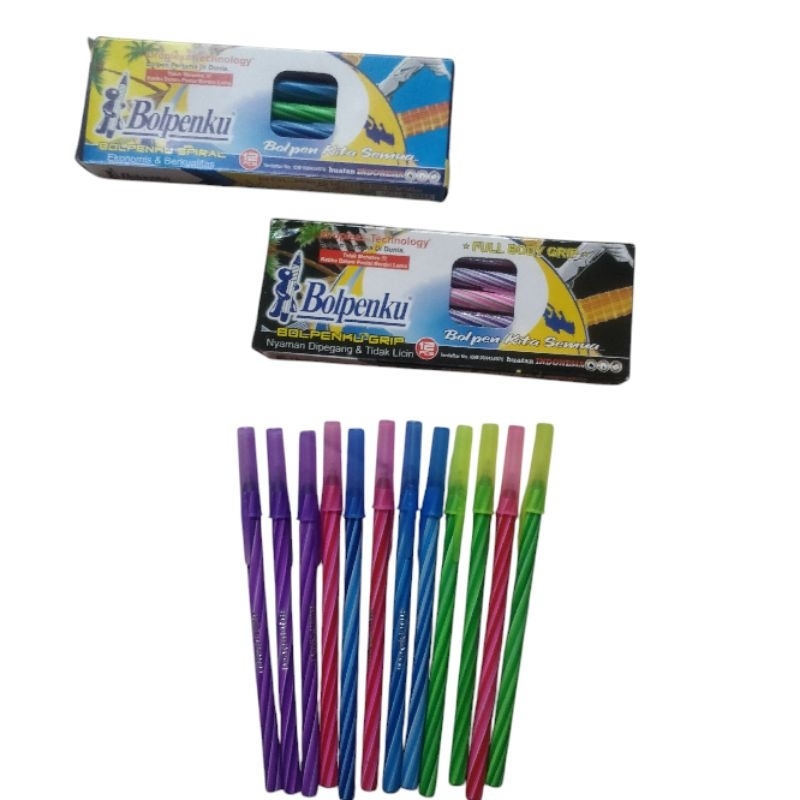 Jual (1Pak 12 Pcs) pulpen bolpenku hebat harga grosir 1 pak 12 pcs ...
