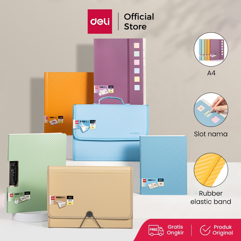 Jual Deli File Holder / Map Dokumen A4 6 Slot Muat Banyak Warna Lucu Pattern PQ602 | Shopee ...