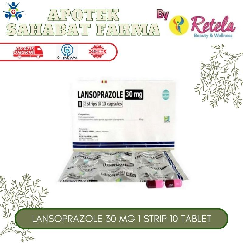 Jual LANSOPRAZOLE 30 MG 1 STRIP 10 TABLET (Gen-Hexparm) | Shopee Indonesia