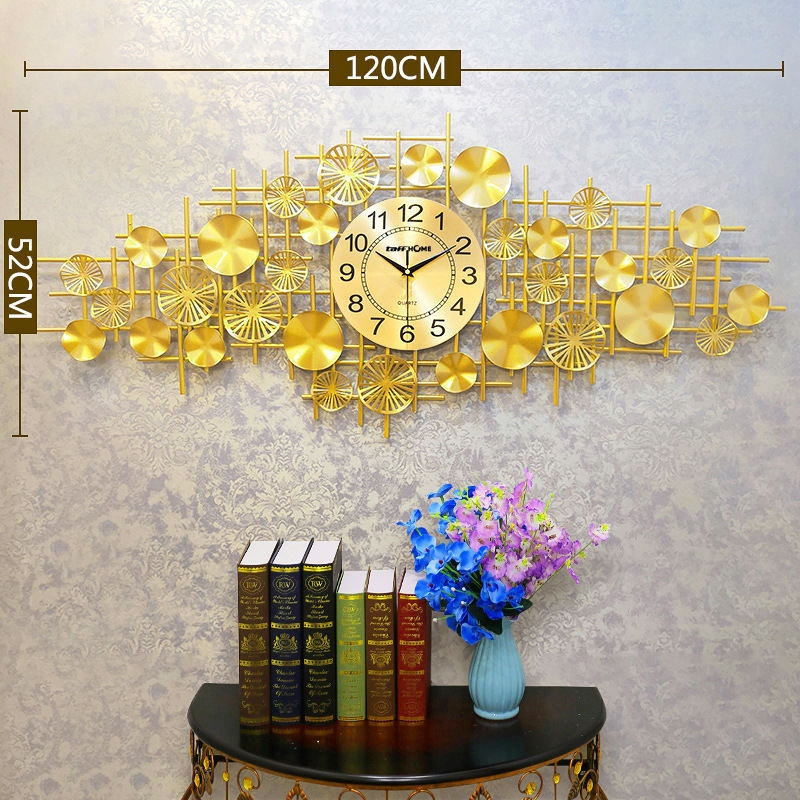 Jual Jam Dinding Besi Elegan European Clock Silent Movement 100-120cm ...
