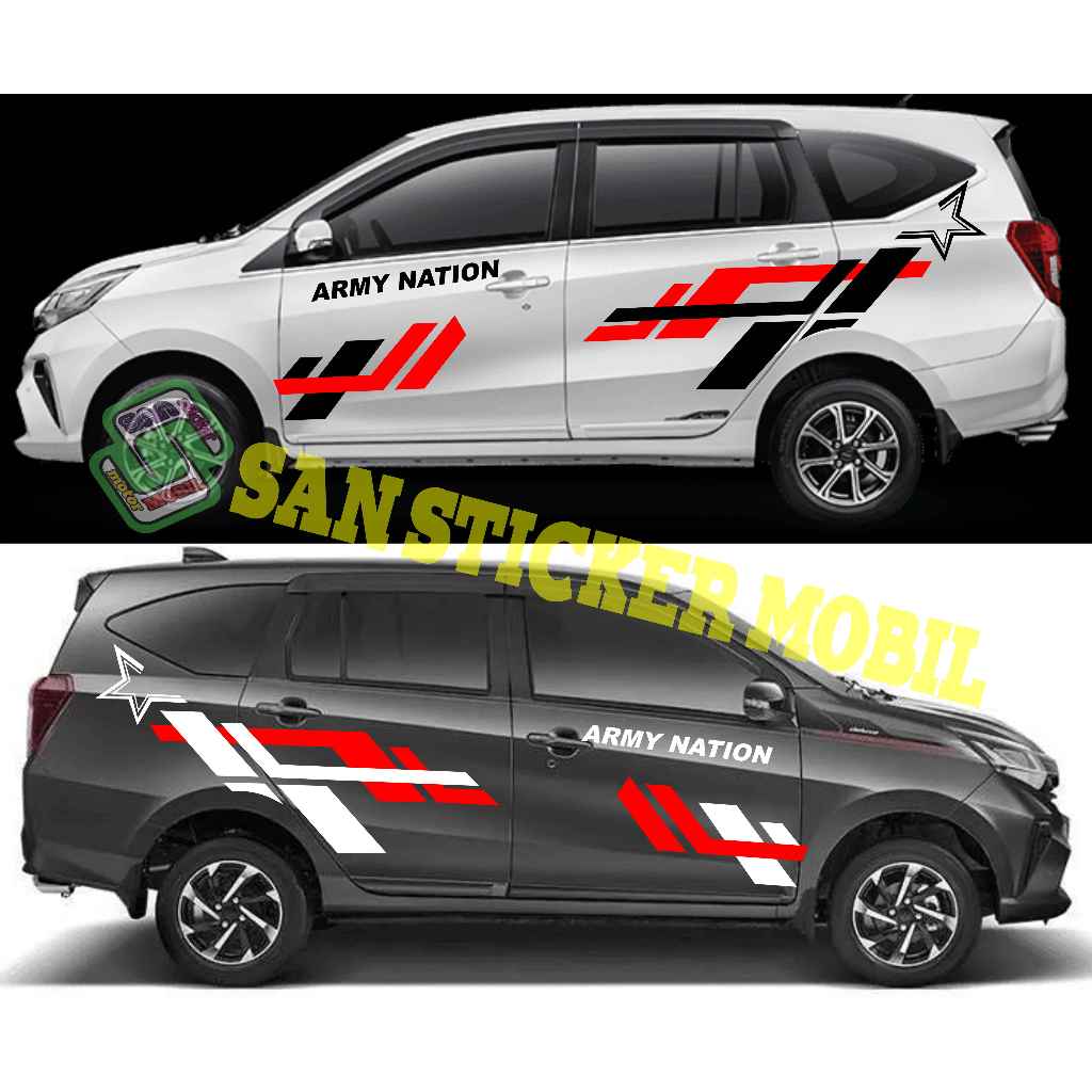 Jual 1952 cutting sticker mobil calya sigra bisa desain terbaru toko ...