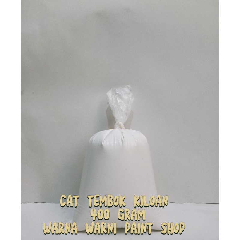 Jual CAT TEMBOK/CAT KILOAN/CAT DINDING/CAT PUTIH 400GRAM | Shopee Indonesia