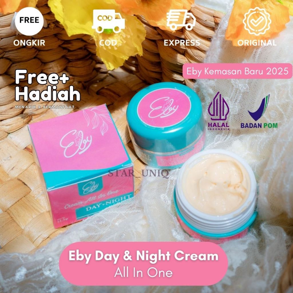 Jual Eby Eliza Beauty Cream Original All In One Siang Malam Kemasan ...