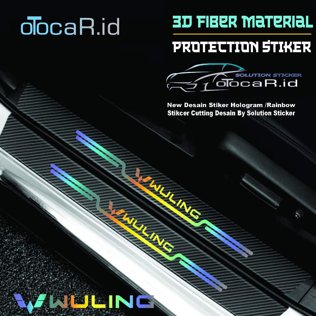 Jual Sticker Sillplate Bahan Karbon 3d Mobil wuling almaz formo confero ...