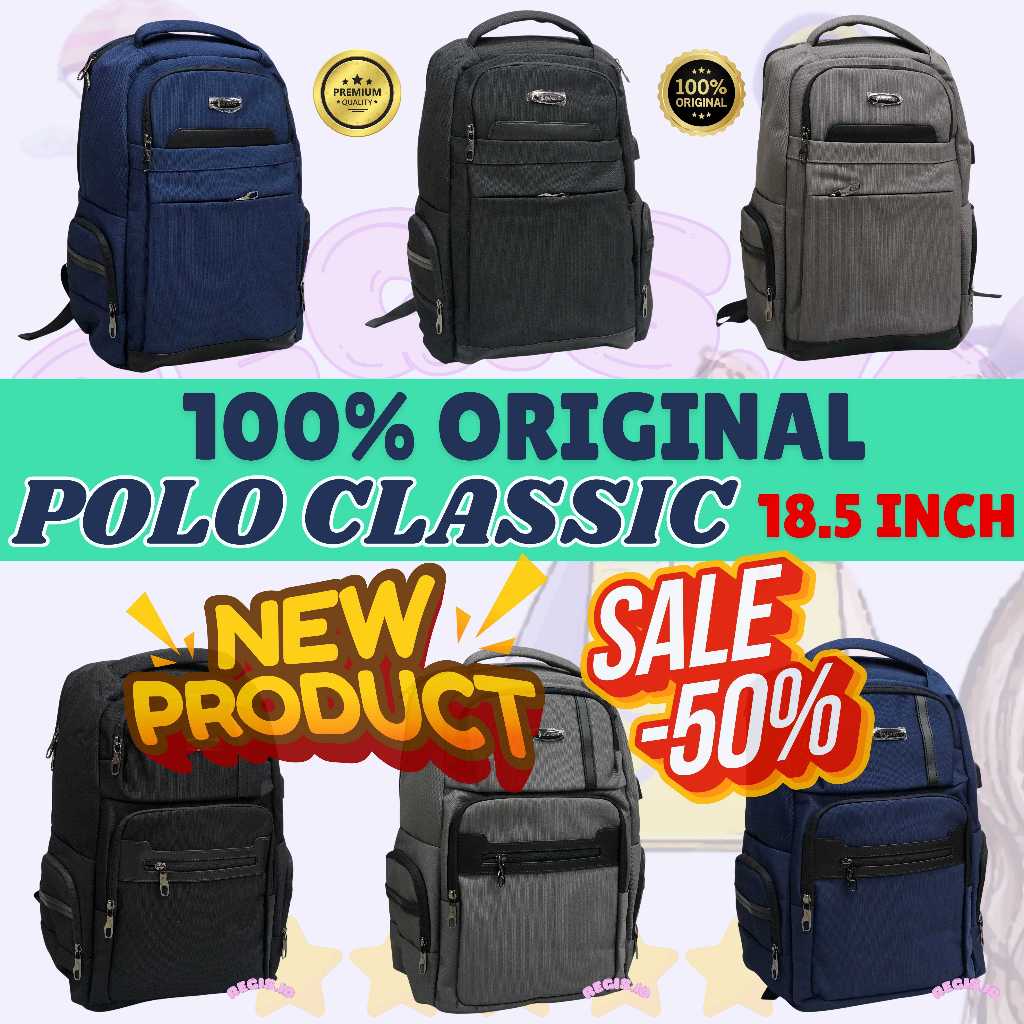 Jual RANSEL POLO CLASSIC 100% ORIGINAL NILON KANVAS TEBAL PREMIUM COCOK ...