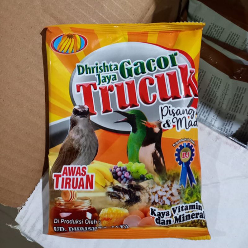 Jual GACOR TRUCUK KUNING ATAU HIJAU AROMA PISANG + MADU MAKANAN PAKAN ...