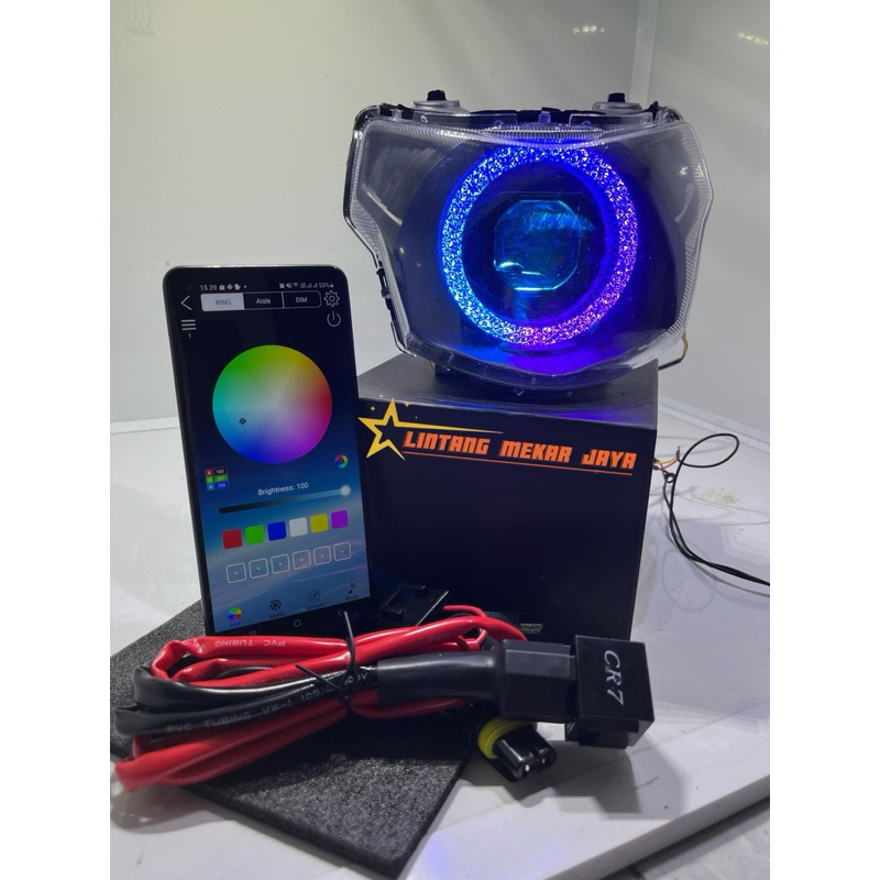 Jual LAMPU BILED MATRIX RGB VEGA ZR MODEL BULAT SHOURD AKRILIK | Shopee ...