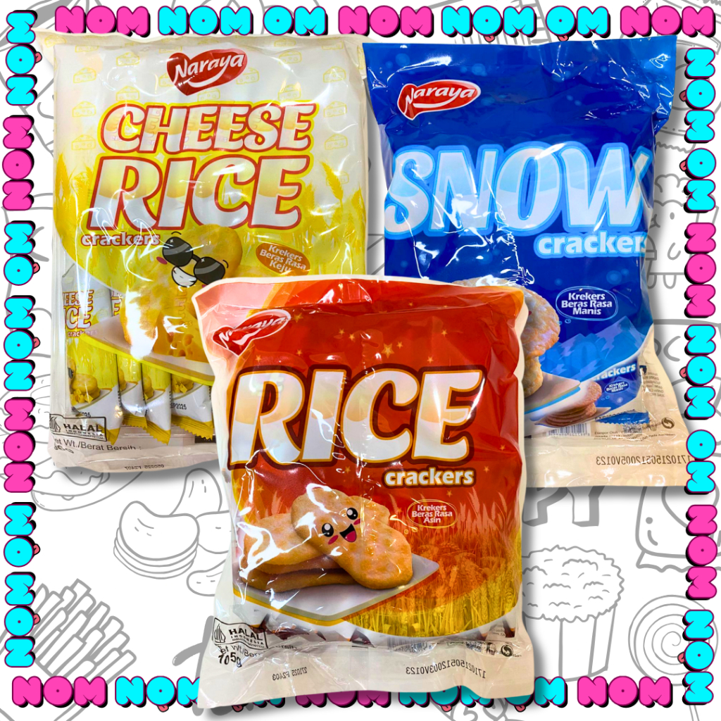 Jual NARAYA Rice Snow Cheese Crackers (105g / 120g / 96g) | Shopee ...
