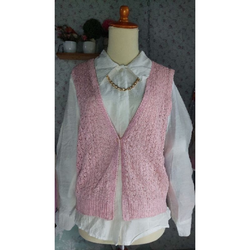 Jual Onesheet rompi pink jaring | Shopee Indonesia