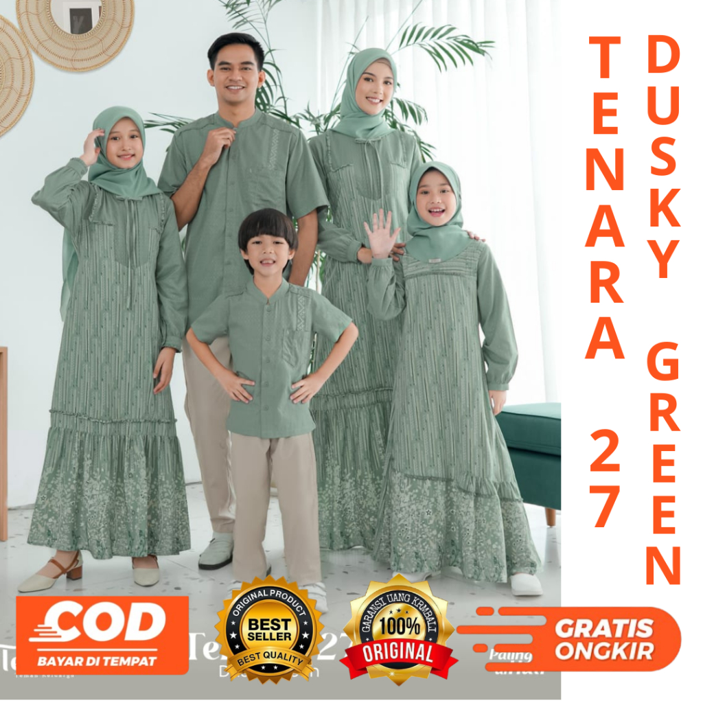 Jual TERBARU!!! TENARA 27 DUSKY GREEN SARIMBIT KELUARGA LEBARAN 2025 by ...