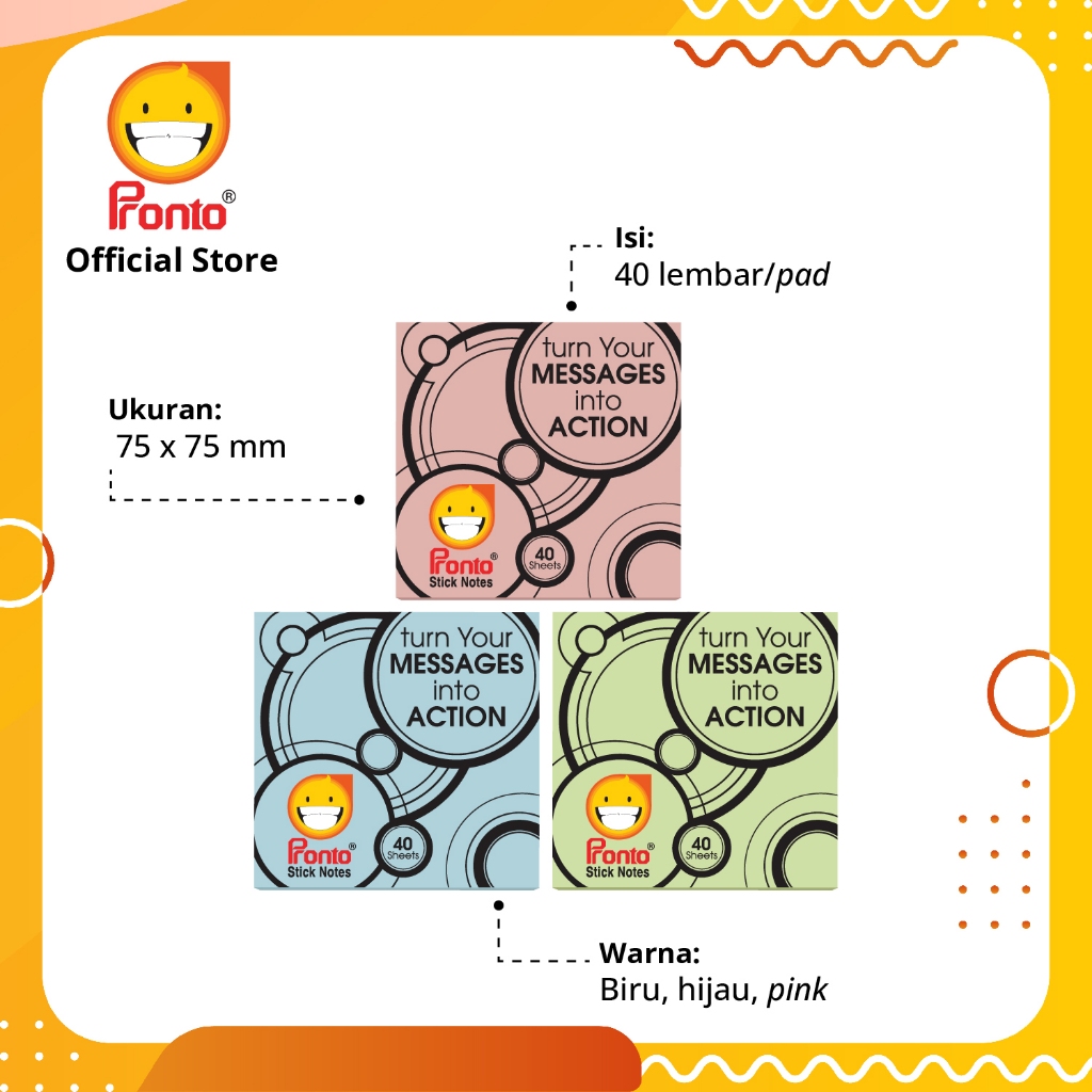 Jual Pronto Sticknotes Pastel - Hijau (75 x 75 mm) | Shopee Indonesia