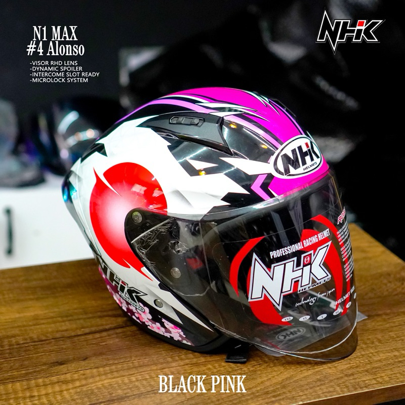 Jual NHK N1 MAX ALONSO #4 EDISI SPECIAL - HELM OPEN FACE NHK MOTIF ...