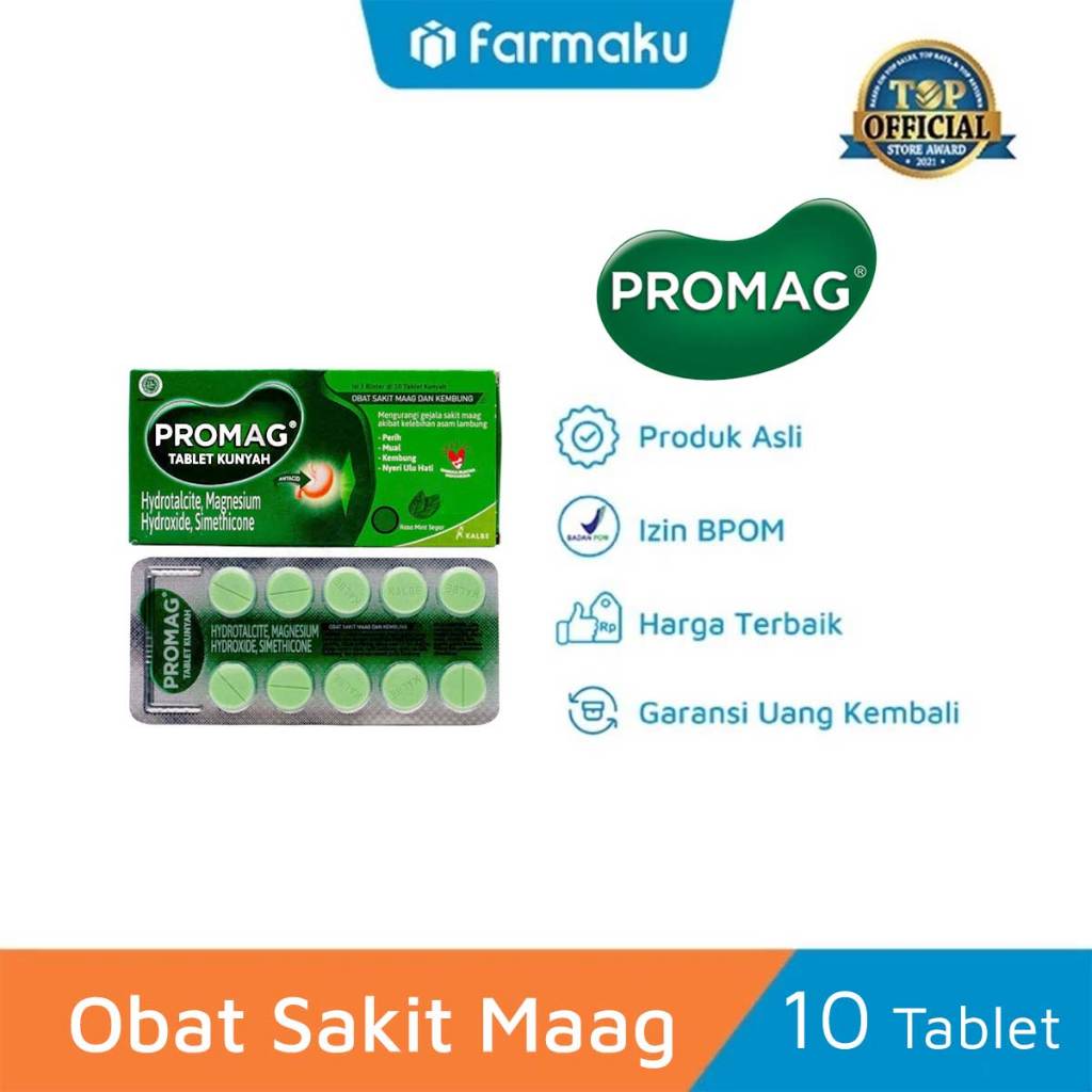 Jual Promag Strip 10 Tablet | Shopee Indonesia