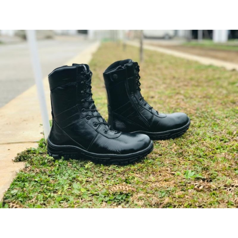 Jual Sepatu Boots Safety PDL Kulit Asli Kerja Pria Lapangan Dinas ...