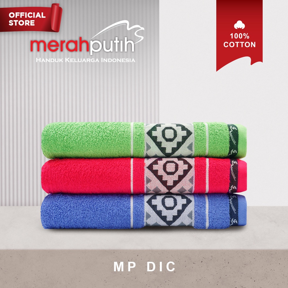 Jual Handuk Merah Putih DIC 50 x 100cm / Handuk Mandi / Handuk Travel ...
