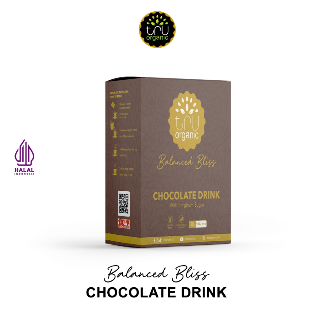 Jual TruOrganic Chocolate Balanced Bliss 1 Box Minuman Cokelat Rendah ...