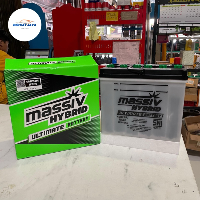 Jual Aki Massiv Hybrid NS60/L/LS 45 Ah Avanza/Rush/Livina/Yaris/HRV ...