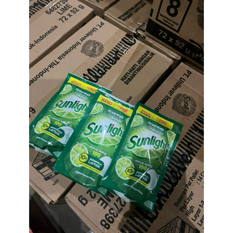 Jual SUNLIGHT LIME 92g (1 karton isi 72) harga grosir lebih murah ...