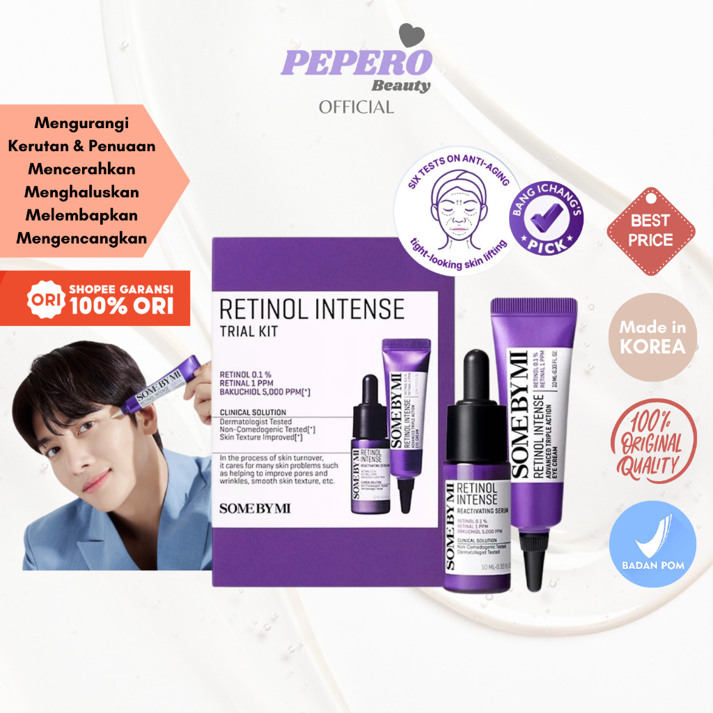 Jual SOME BY MI Retinol Intense Trial Kit (Retinol Eye Cream 10ml ...