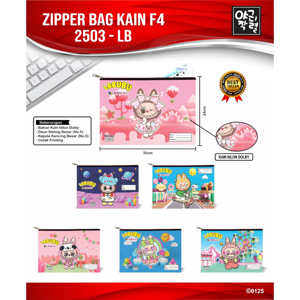 Jual Map Zipper Sleting F4 LABUBU LOTSO | Shopee Indonesia