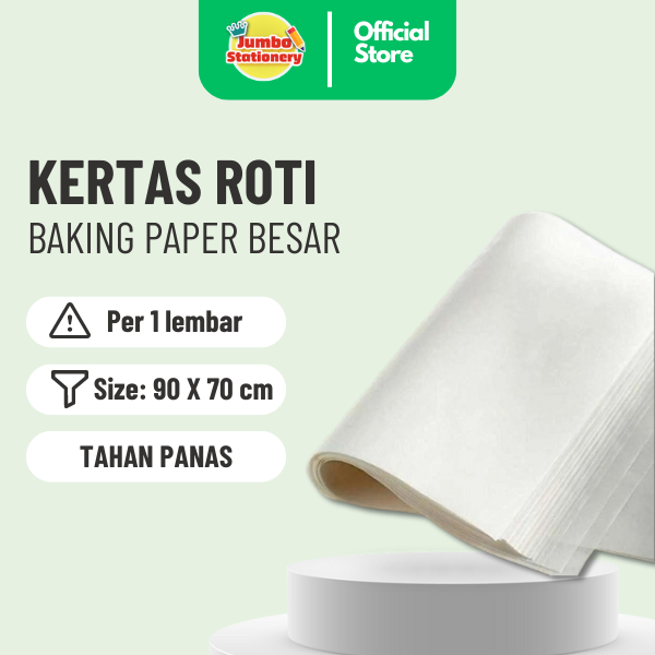 Jual Kertas Roti Putih Baking Paper 90x70 cm | Shopee Indonesia