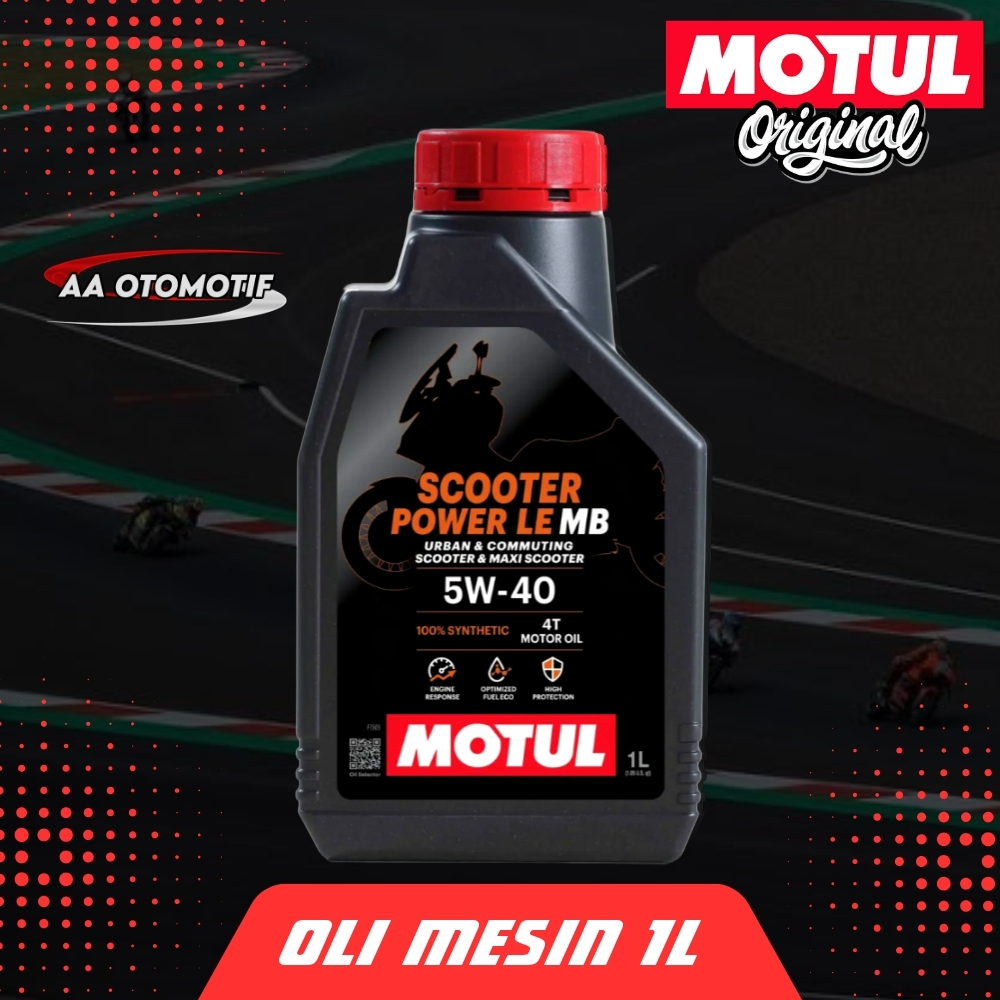 Jual MOTUL SCOOTER POWER LE 5W40 100% SINTETIK 0.8L & 1L OLI MOTOR ...