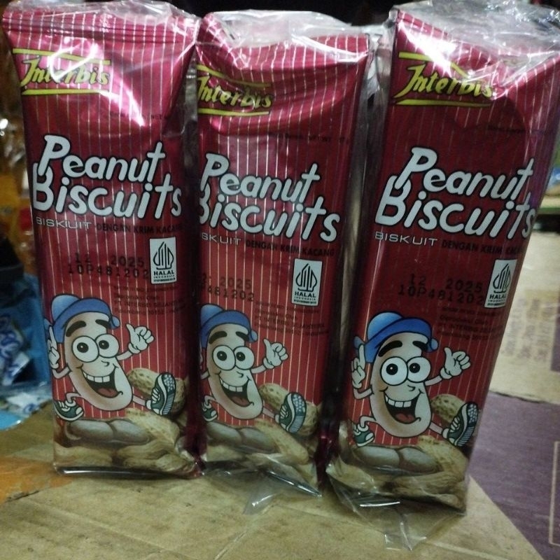 Jual Interbis Peanut Biscuits 1pack | Shopee Indonesia
