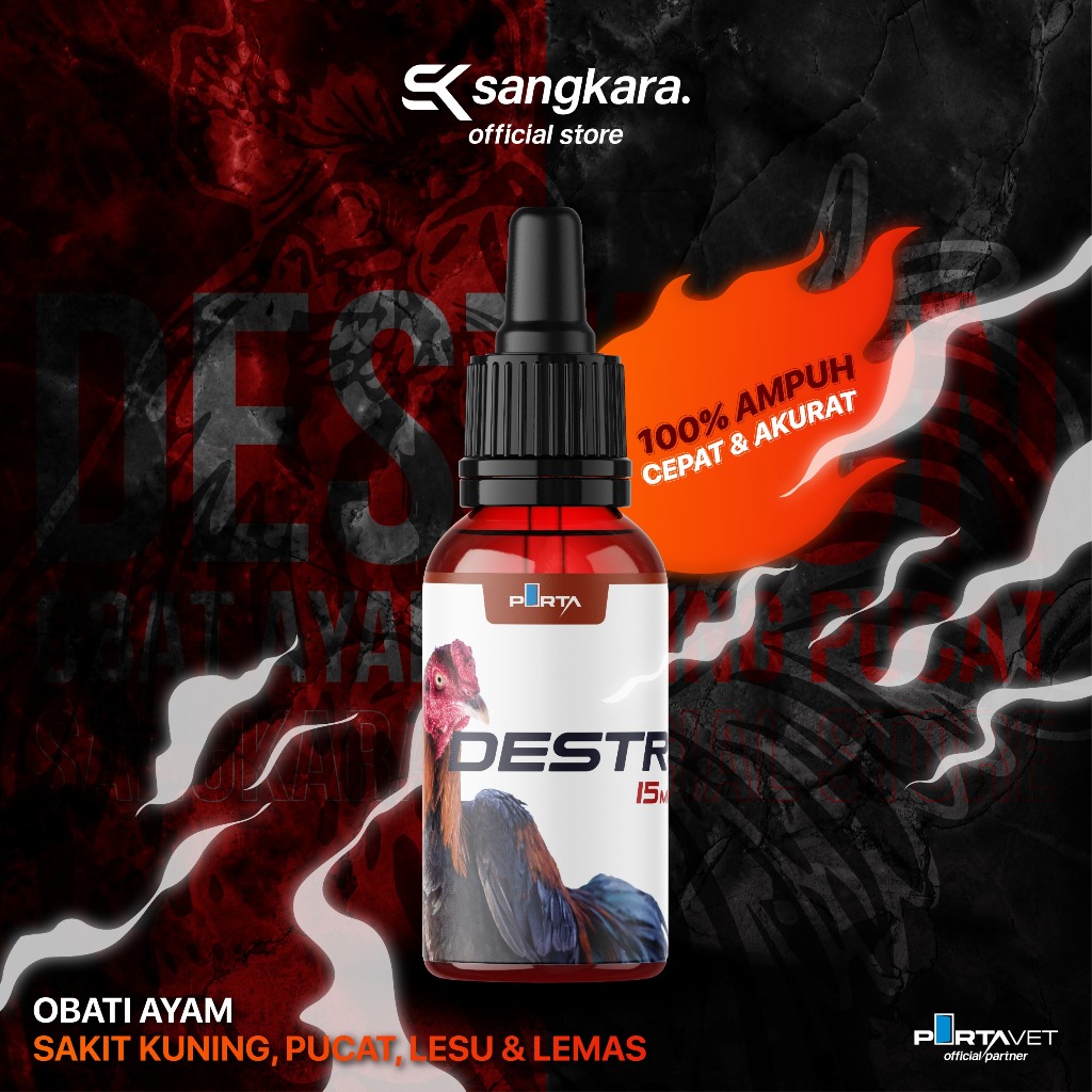 Jual DESTRON - OBAT AYAM SAKIT KUNING PUCAT LESU LEMAS AYAM ADUAN LAGA ...