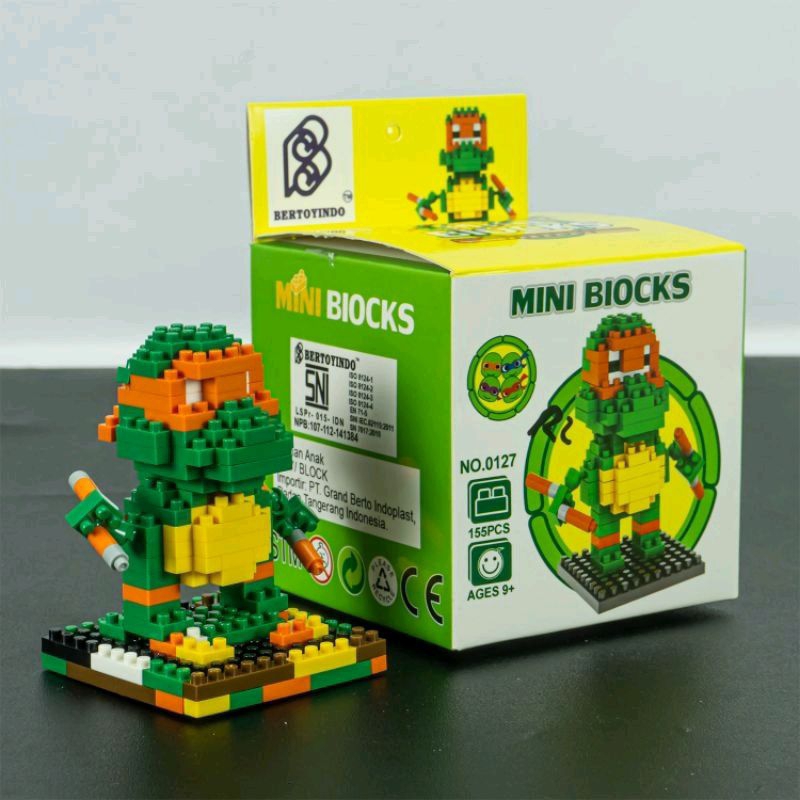 Jual Mainan Mini Block Ninja Turtle Brick Figure Kura-kura Ninja Satuan ...