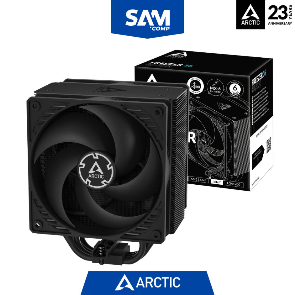 Jual HSF ARCTIC Freezer 36 Black Dual Fan 120mm CPU Cooler w/ Contact ...