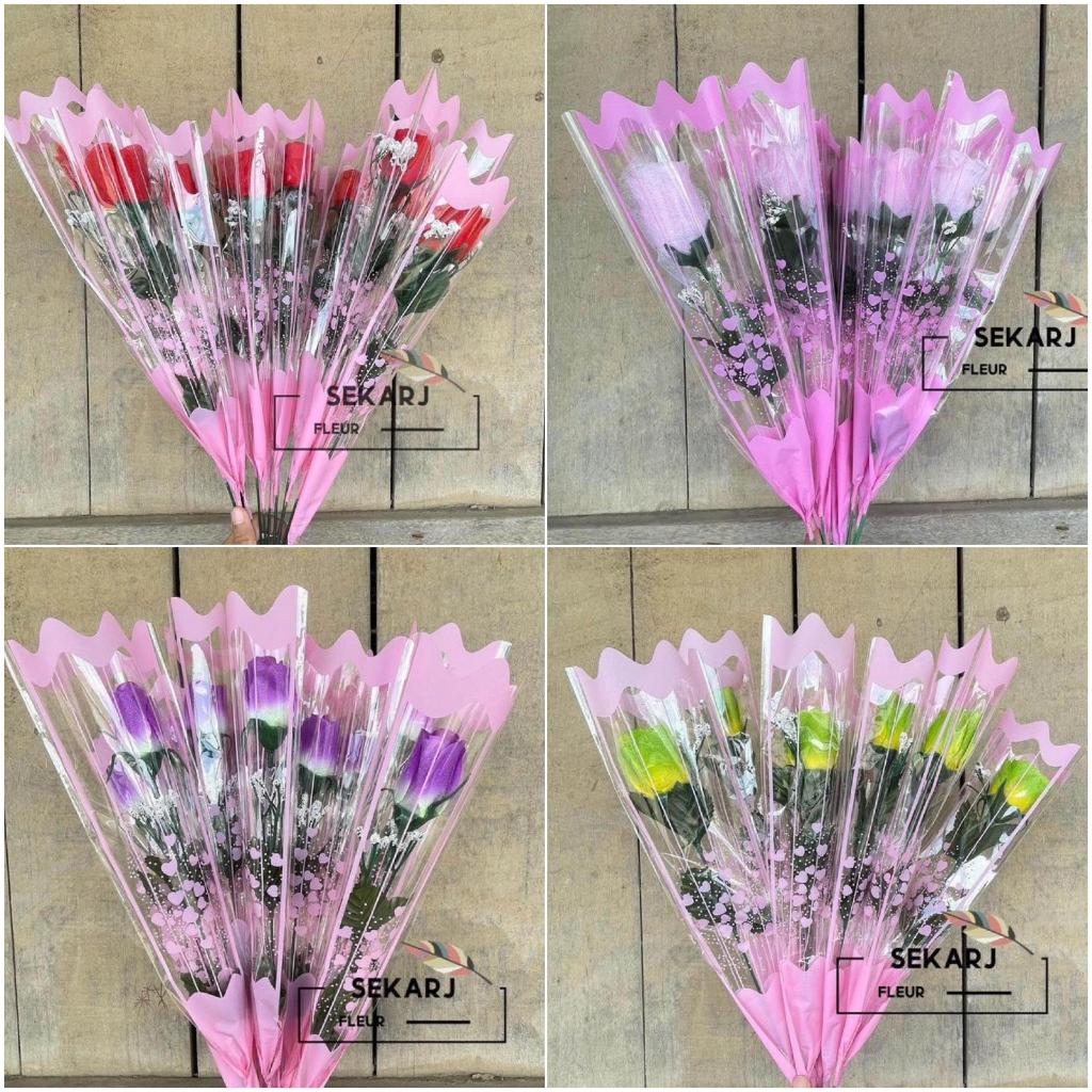 Jual Bunga Mawar 1 Tangkai Plastik | Bunga Valentine | Bunga Mawar ...