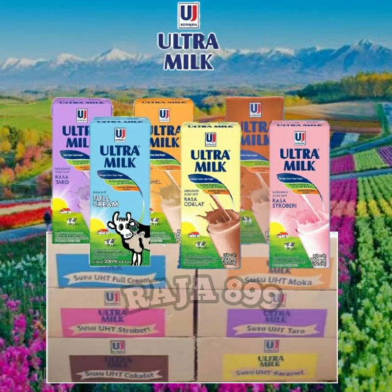 Jual ULTRA MILK SUSU UHT 200ML 12 PCS | SUSU ULTRA MILK UHT 1/2 DUS ...