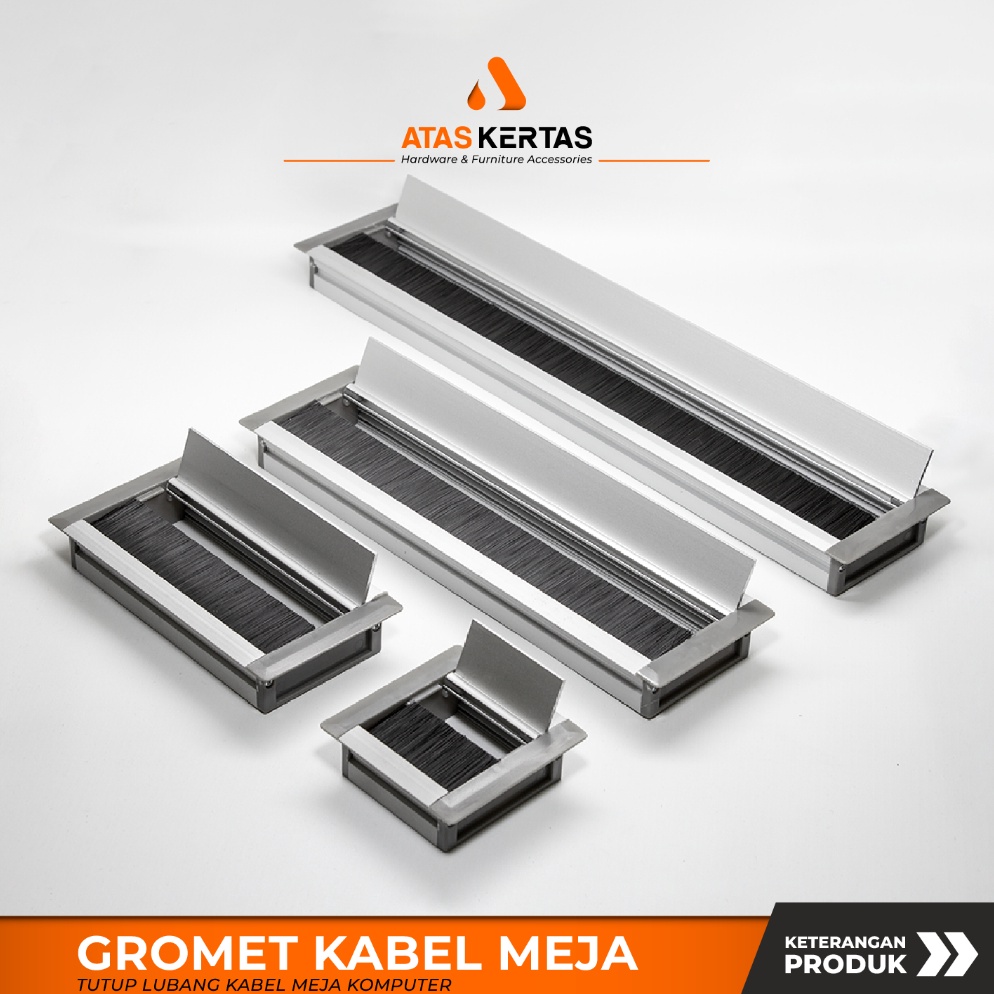 Jual Sudah READY Gromet meja grommet tutup lubang kabel meja kantor ...