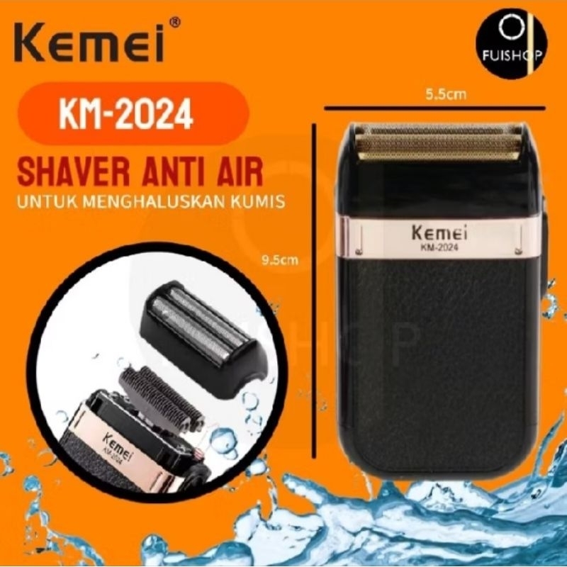 Jual KEMEI KM 2024 MESIN CUKUR KUMIS/JENGGOT HAIR CLIPPER ELEKTRIK SHAVER | Shopee Indonesia