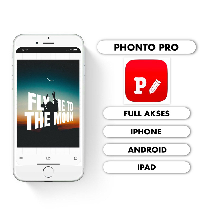 Jual ORIGINAL APLIKASI PHONTO PRO ( BERUPA ACC LOGIN )IOS ANDROID IPHONE & IPAD | Shopee Indonesia