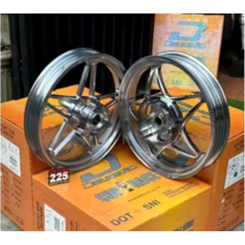 Jual velg racing DND/delkevic original X1 model bintang full cnc ukuran ...