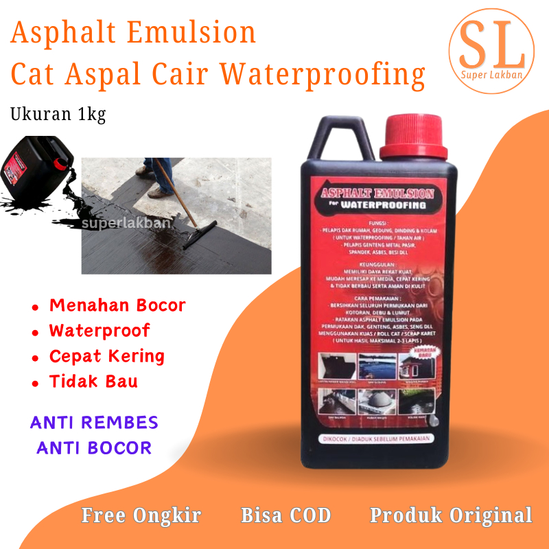 Jual Cat Aspal Cair Anti Bocor Pelapis Dinding Dak Atap Keramik Anti ...