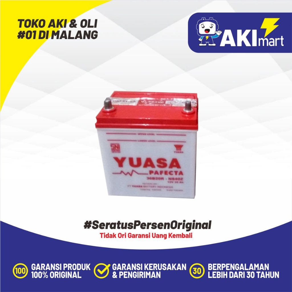 Jual AKI MOBIL SUZUKI CARRY YUASA BASAH NS40Z 12V/35AH | Shopee Indonesia