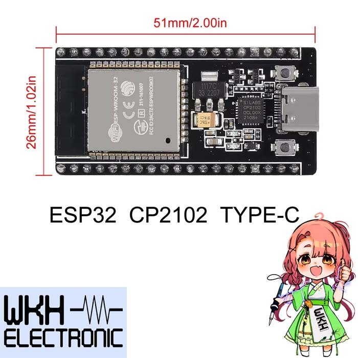 Jual ESP32 CP2102 Type C WiFi Bluetooth Dual Core Dev Board IOT ESP-32 ...