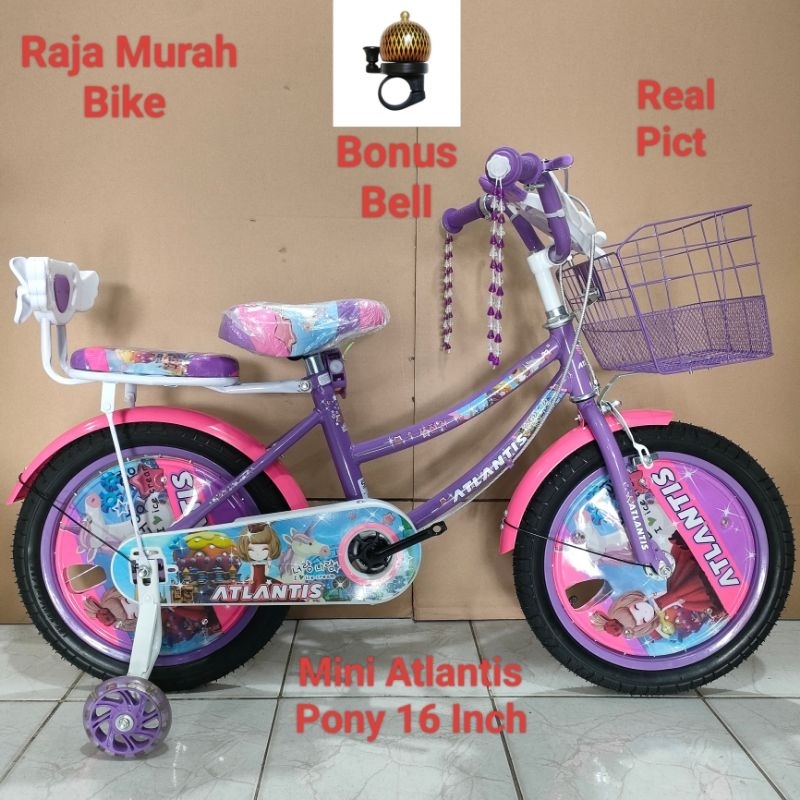 Jual Sepeda Anak Mini Atlantis Pony 16 Inch Sepeda Anak Perempuan Mini ...