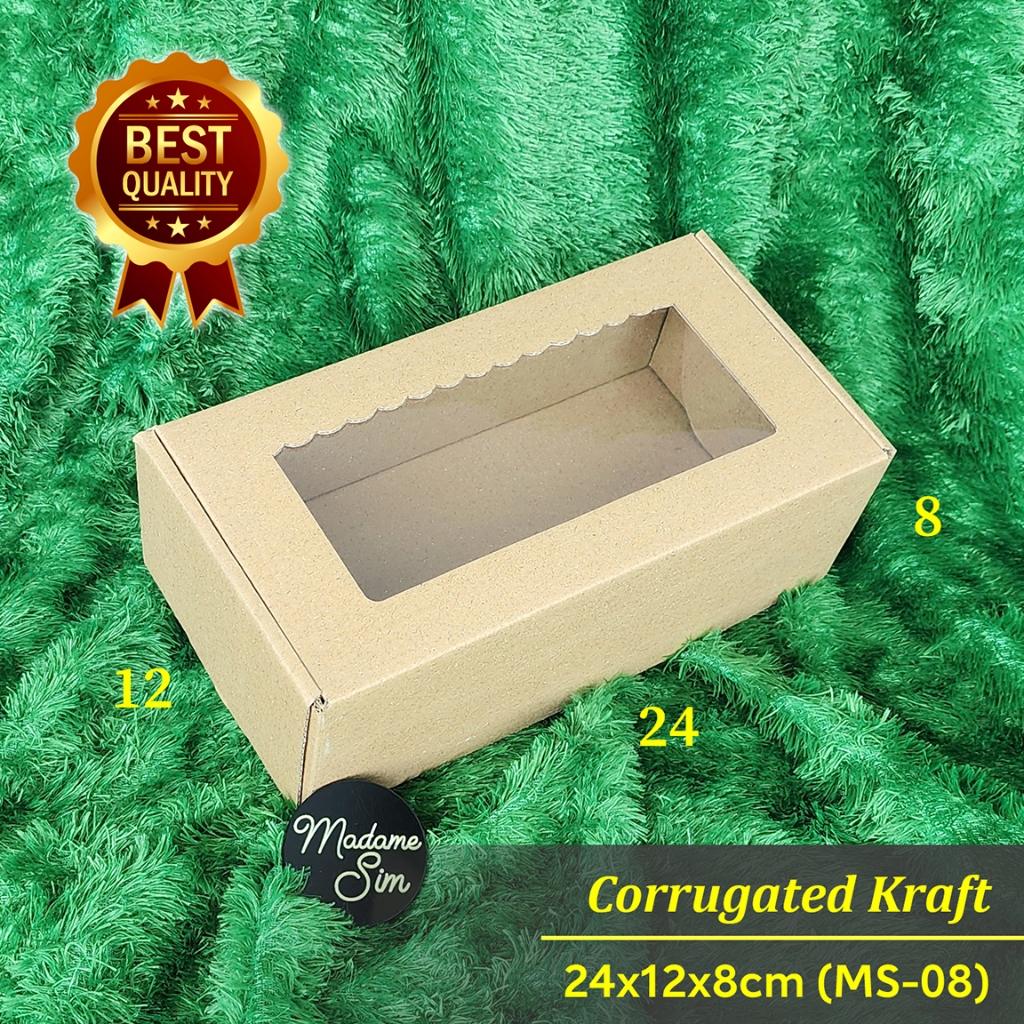 Jual KOTAK KUE - CAKE BOX - DUS BOLU 24x12x8 - MS-08 (ISI : 10 PCS ...