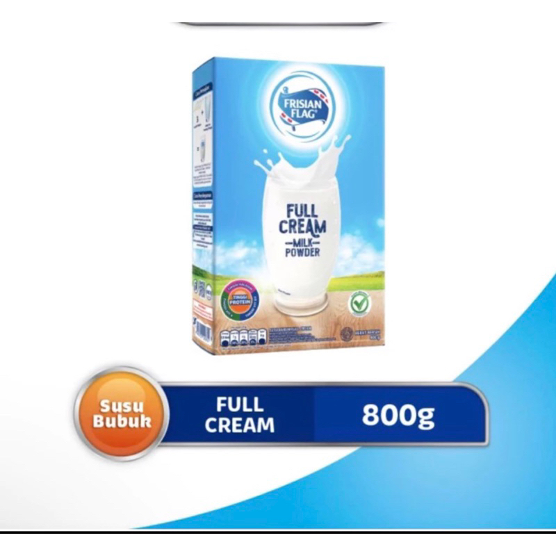 Jual exp 10/26 Frisan Flag Full Cream Powder Susu Bubuk 800g | Shopee ...