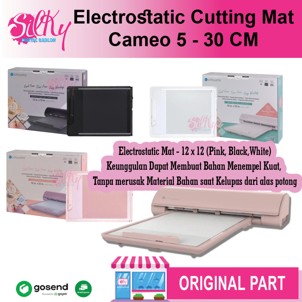 Jual Silhouette Electrostatic Cutting Mat 12 x 12 inch | Es Mat Cameo 5 ...