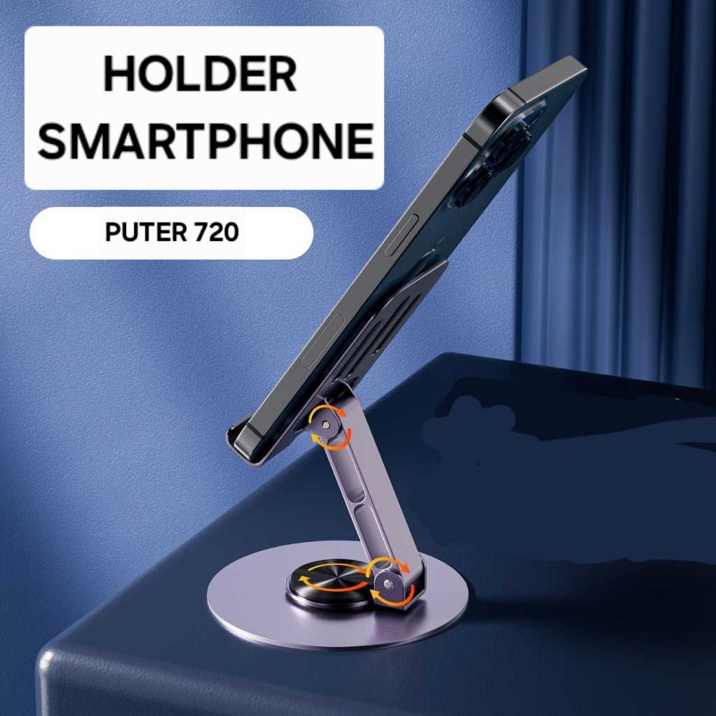 Jual STAND HOLDER HP METAL PUTAR 360 DUDUKAN HP BESI PHONE STAND HOLDER ...