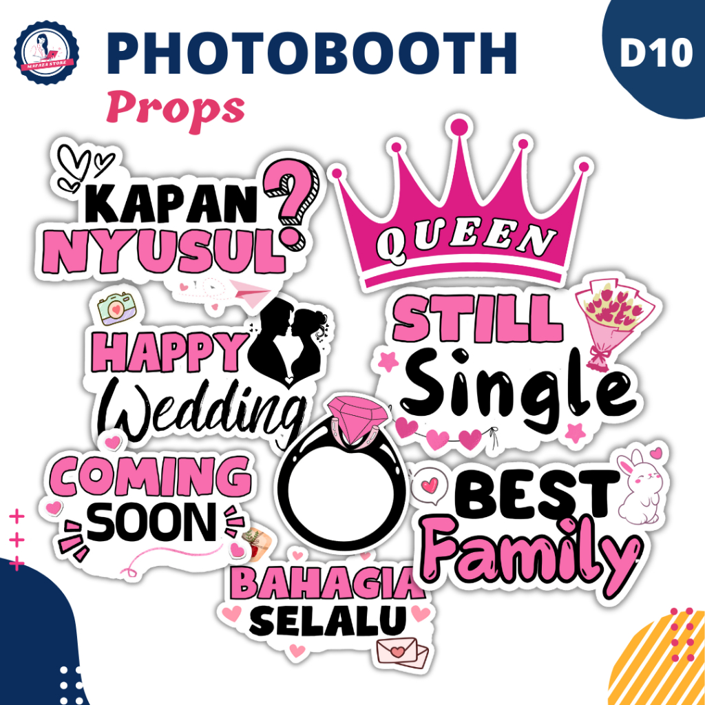 Jual Photobooth props wedding / hiasan foto / dekorasi photo booth ...