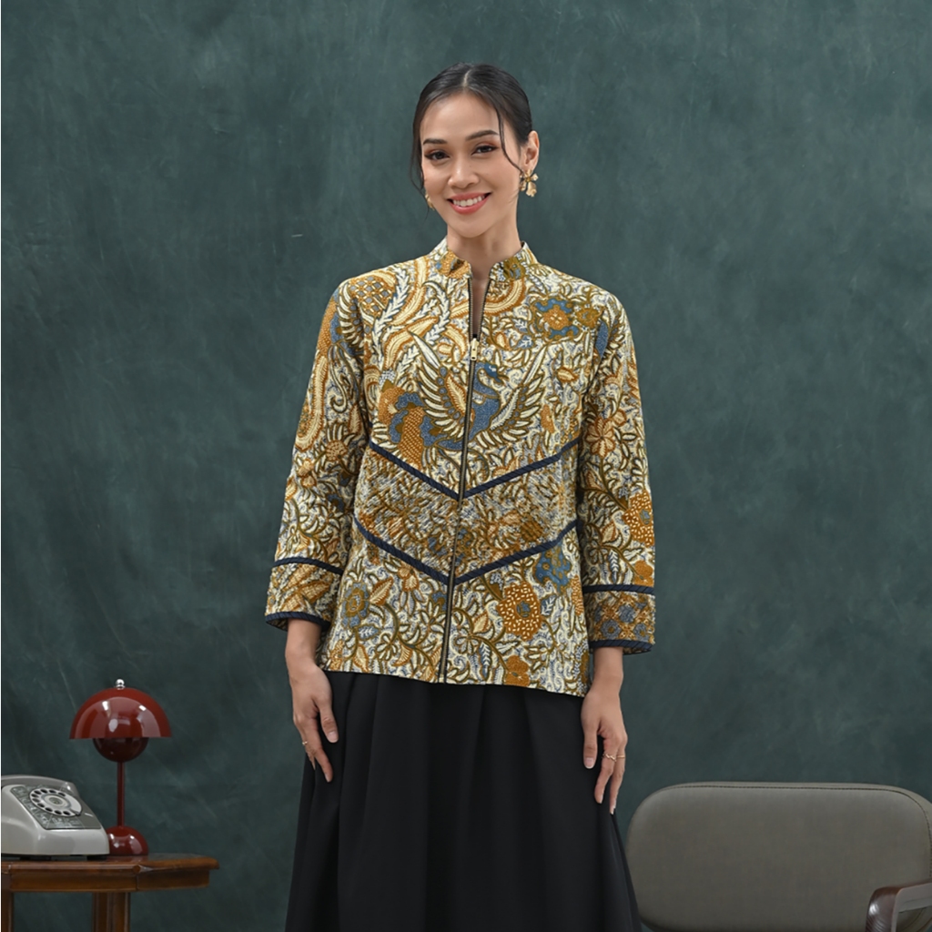 Jual NONA RARA - Ayudia Solo RMB T3648, Baju kerja blouse batik wanita ...