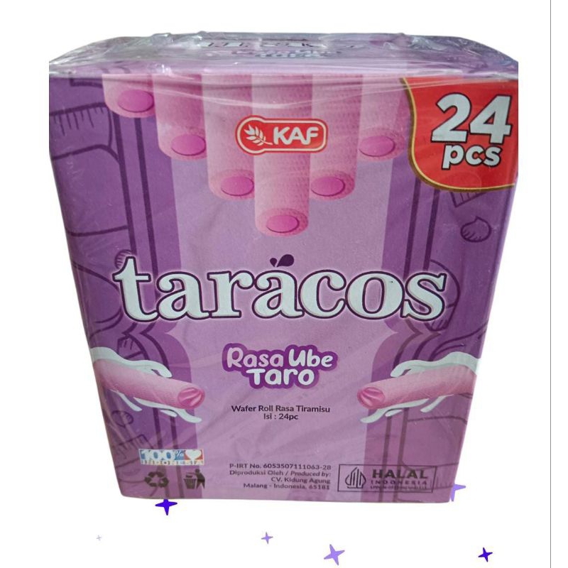 Jual Taracos rasa ube taro wafer roll rasa tiramisu isi 24 pcs | Shopee ...
