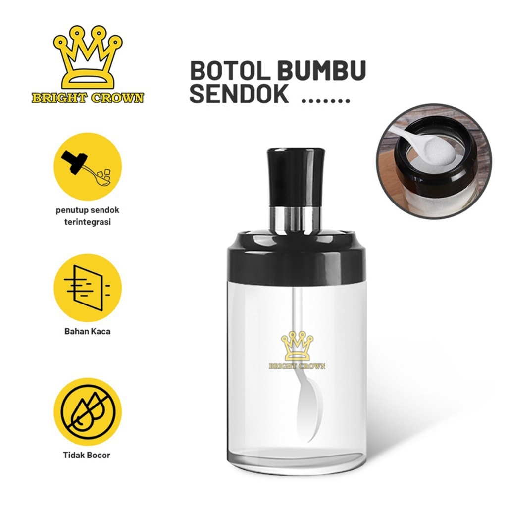 Jual Bright Crown Botol Bumbu Dapur Serbaguna/ Tempat Bumbu Free Sendok ...