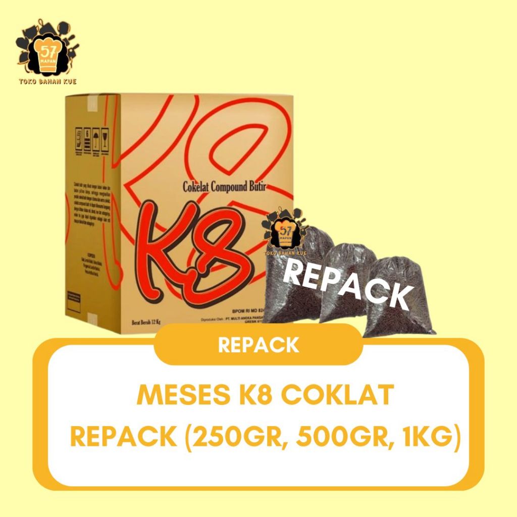 Jual MESES MURAH!! K8 DAN K9 COKLAT REPACK (250GR, 500GR, 1KG) | Shopee Indonesia