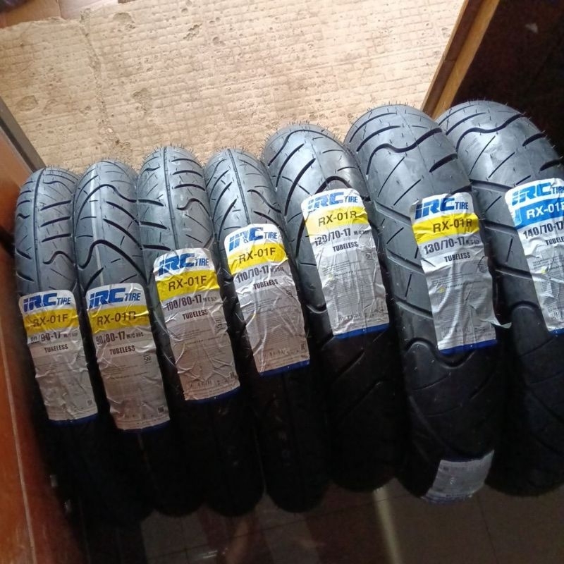 Jual BAN IRC RX-01F RX-01R RX 01 - TUBELESS (80/90 - 90/80 - 100/80 - 110/70 - 120/70 - 130/70 ...